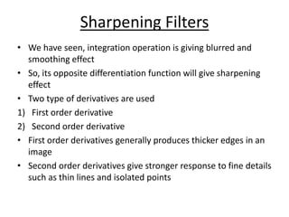 NOISE FILTERS IN IMAGE PROCESSING | PPTX