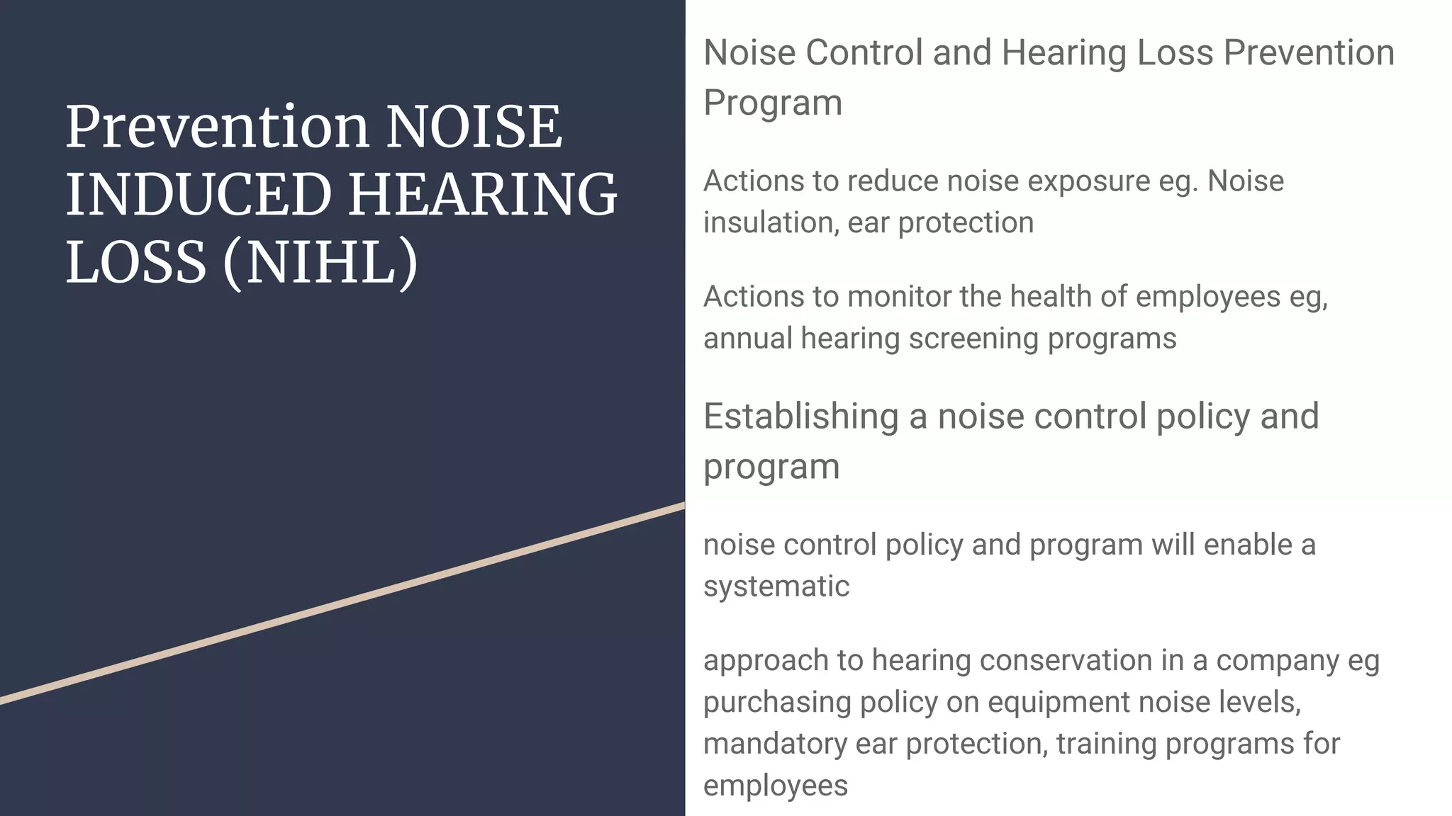 NOISE INDUCED HEARING LOSS (NIHL) | PPTX