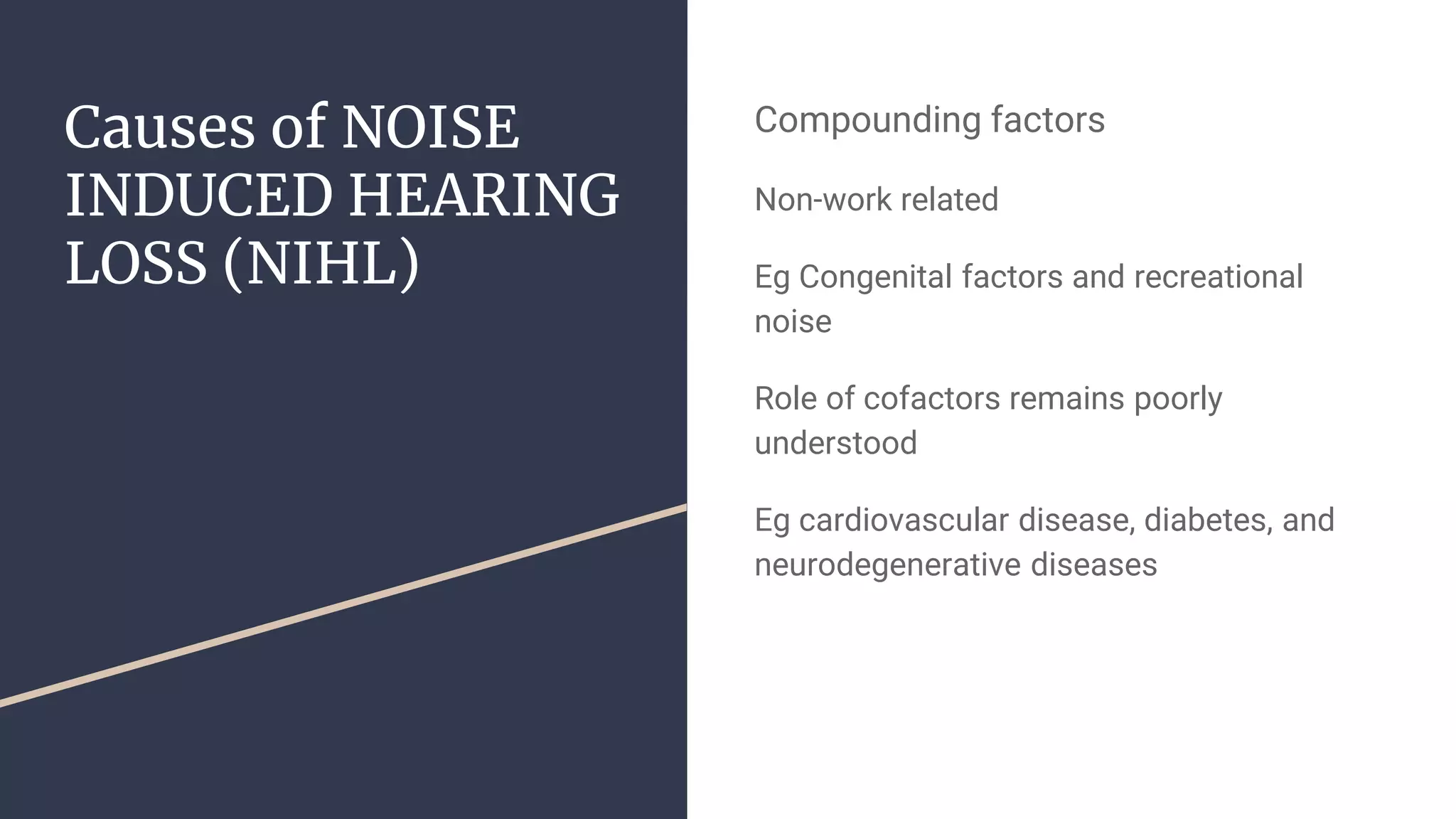 NOISE INDUCED HEARING LOSS (NIHL) | PPTX
