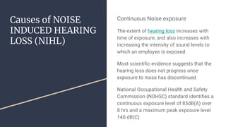 NOISE INDUCED HEARING LOSS (NIHL) | PPTX