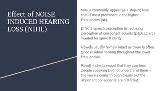 NOISE INDUCED HEARING LOSS (NIHL) | PPTX