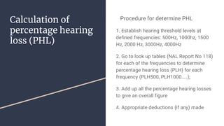NOISE INDUCED HEARING LOSS (NIHL) | PPTX