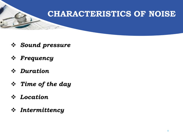 Noise | PPTX | Ear, Nose and Throat Conditions | Diseases and Conditions