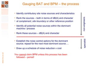 Environmental Noise Control Best Practicable Means BPM and BAT | PPT