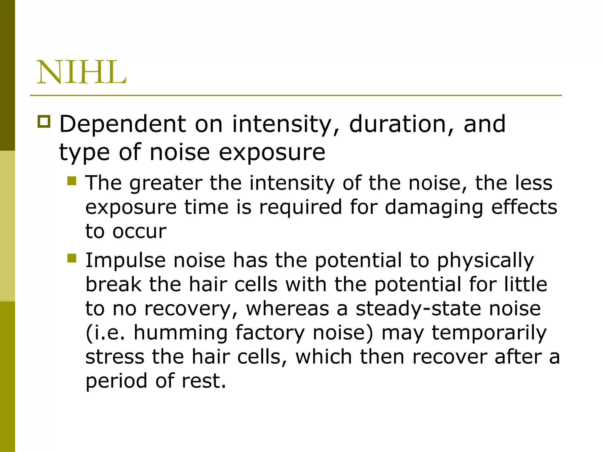 Noise-Induced Hearing Loss | PPT