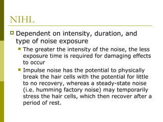 Noise-Induced Hearing Loss | PPT