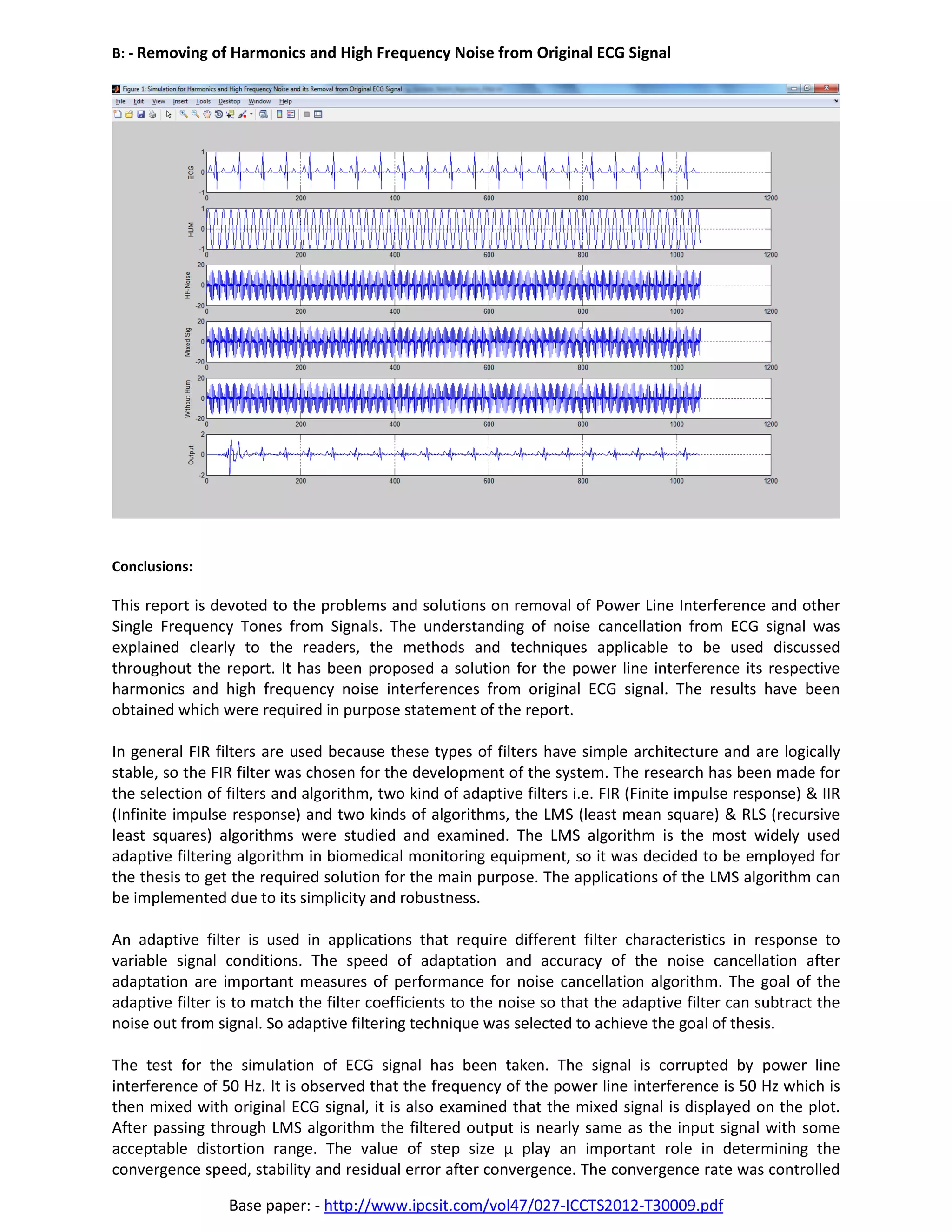 Noise Analysis And Qrs Detection In Ecg Signals Pdf