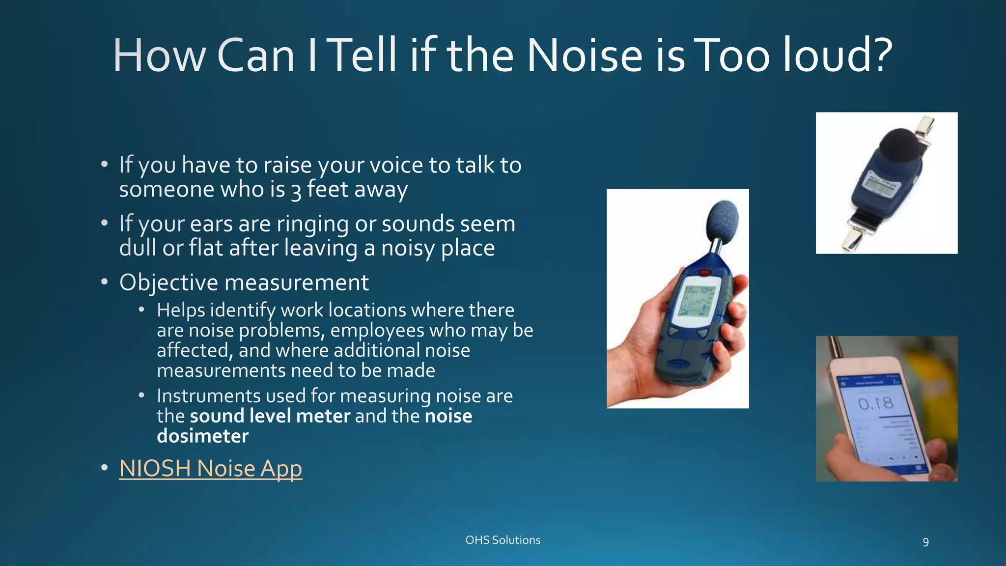 Noise and hearing loss prevention | PPTX