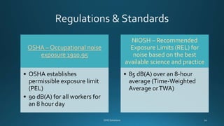 Noise and hearing loss prevention | PPTX