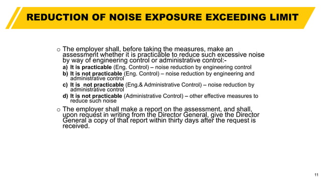 Occupational Safety And Health Noise Exposure Regulations 2019