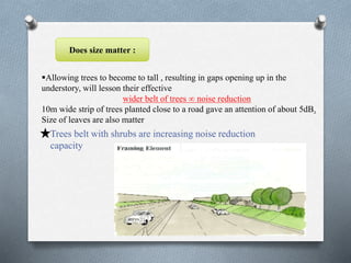 trees acts as noise barrier | PPTX