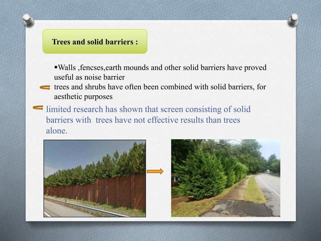 trees acts as noise barrier | PPTX | Landscaping | Home & Garden
