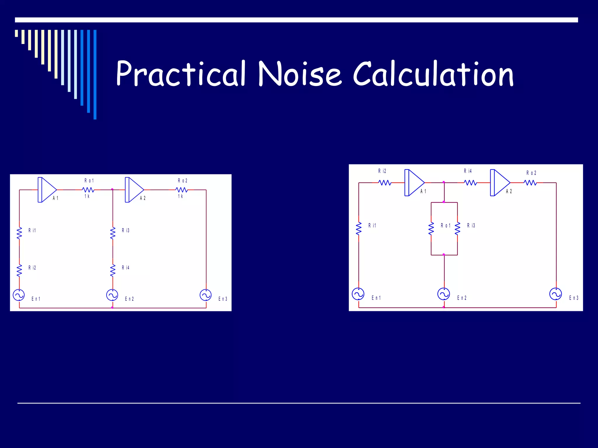 Noise calculation presentation | PPS