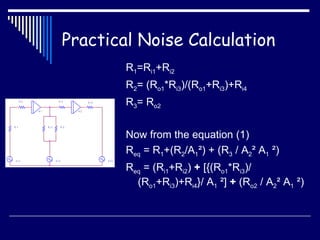 Noise calculation presentation | PPS