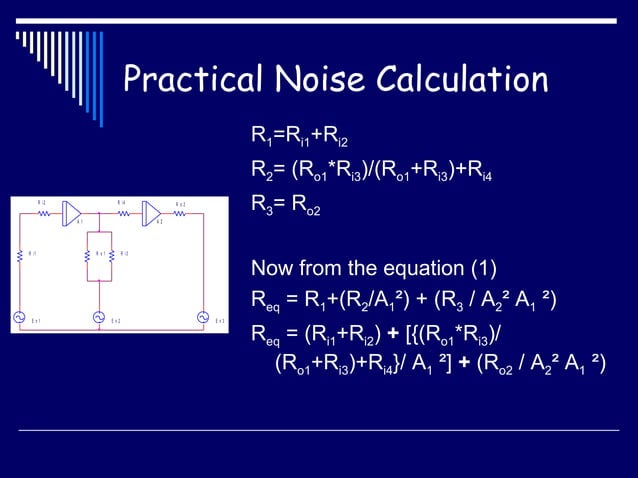 Noise calculation presentation | PPT