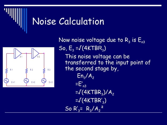 Noise calculation presentation | PPT