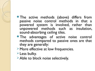 Noise cancellation and supression | PPT