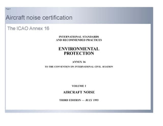 Noise Certification & Levels | PDF | Air Travel | Travel Type