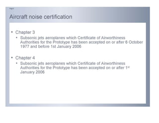 Noise Certification & Levels | PDF | Air Travel | Travel Type