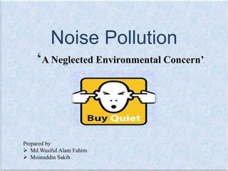 Noise Pollution presentation | PPTX