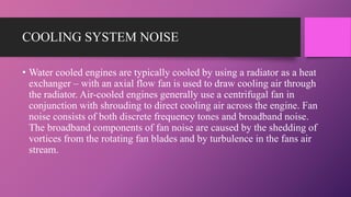 Noise control in ic engine | PPTX