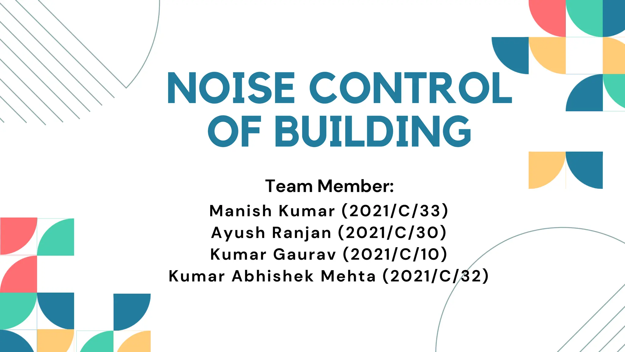 Noise Controlling Of Buildings ppt civil | PPTX