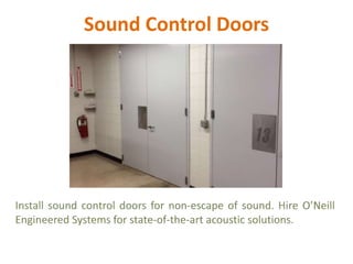 Sound Control Doors | PPTX