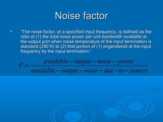 Noise | PPT