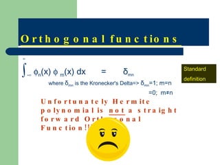Noise Immunity With Hermite Polynomial Presentation Final Presentation | PPT