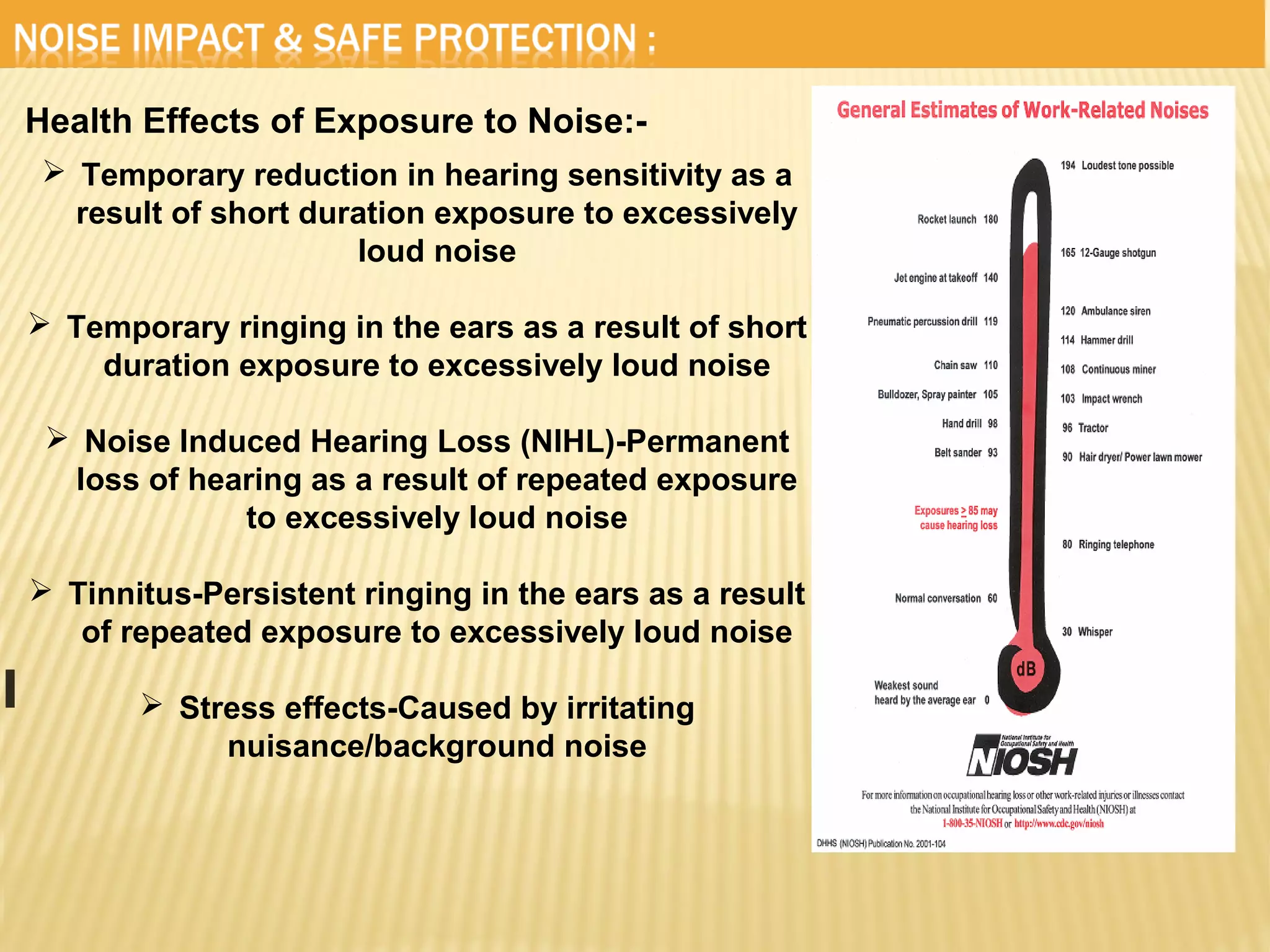 Noise impact and.safe protection | PPT