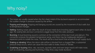 Noise in air ducts | PPTX