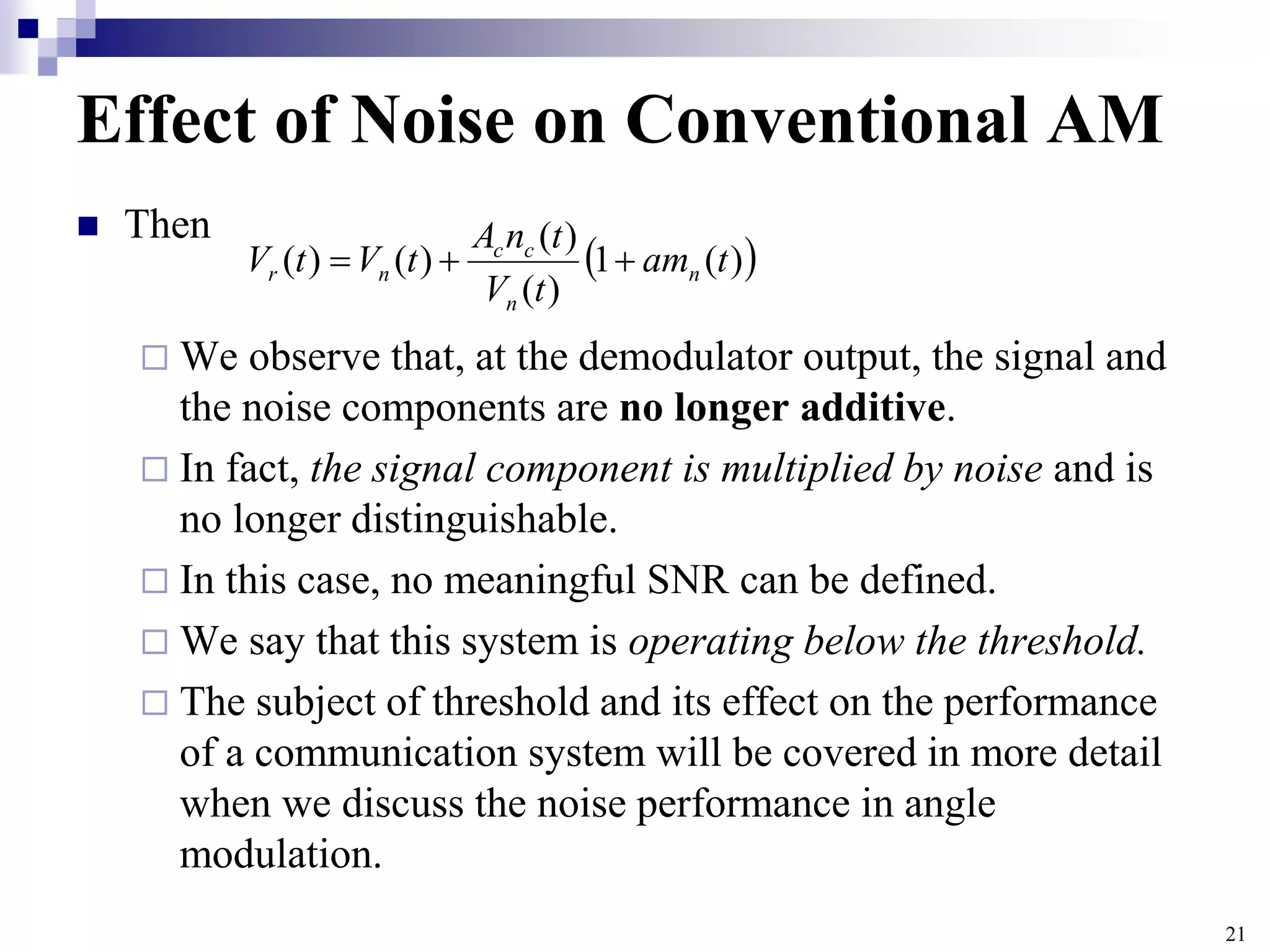 Noise in AM systems.ppt