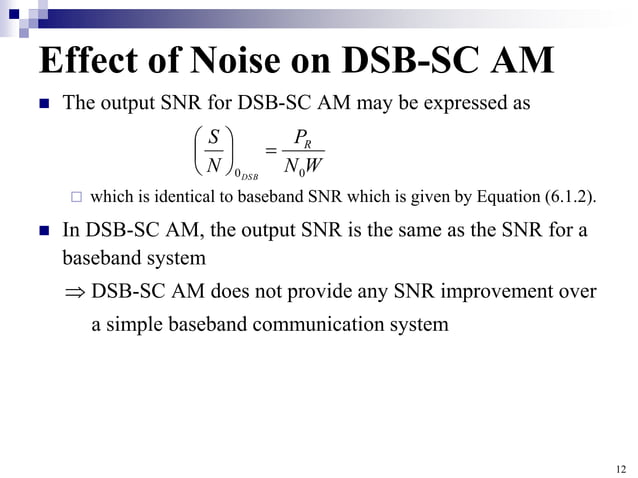 Noise in AM systems.ppt | Digital Audio | Computer Software and ...
