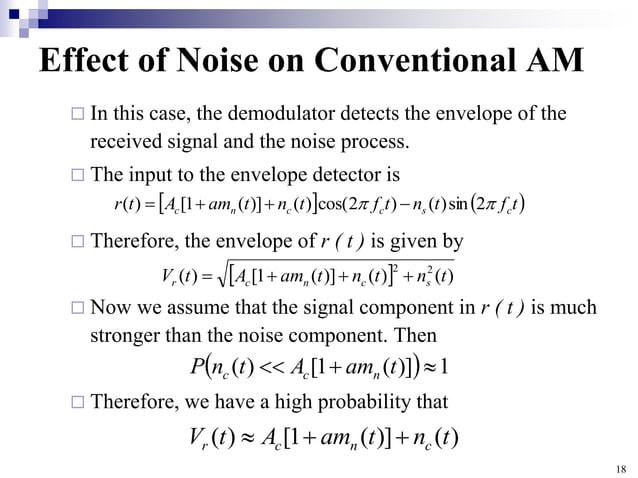 Noise in AM systems.ppt | Digital Audio | Computer Software and ...