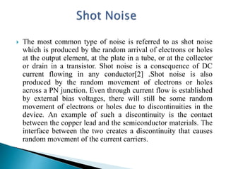 Noise in bio electric signals | PPTX