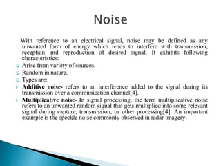 Noise in bio electric signals | PPTX