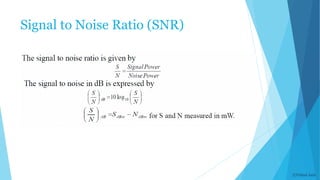 Noise in Communication PPT | PDF