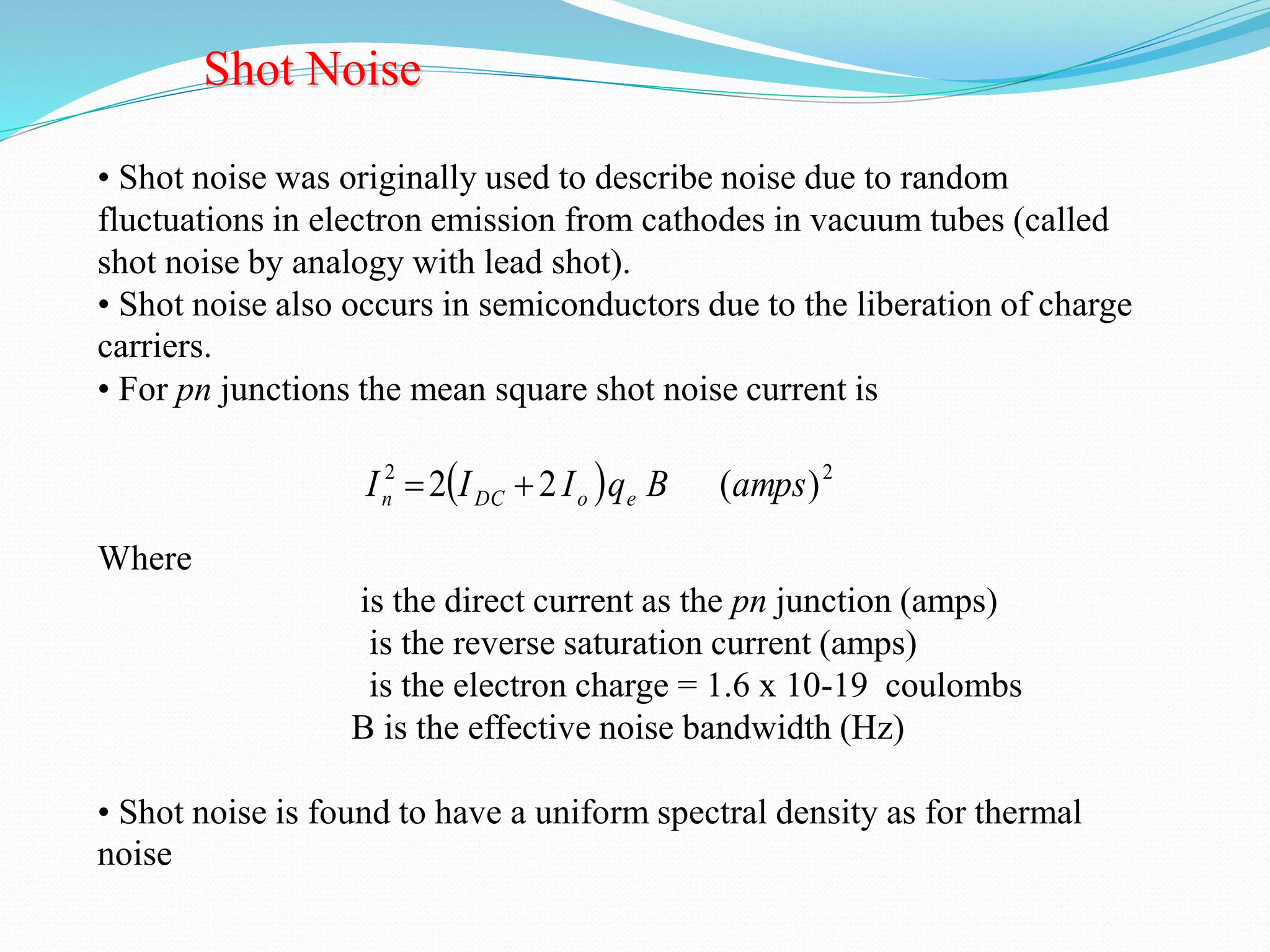Noise in communication system | PPTX