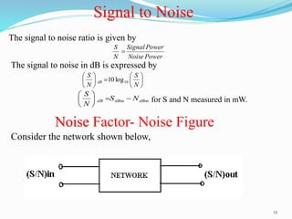 Noise in communication system | PPTX