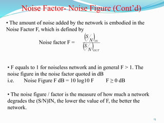 Noise in communication system | PPTX