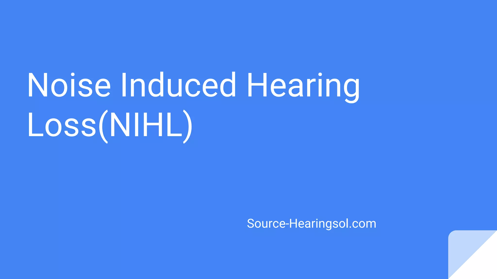 Noise induced hearing loss(nihl) | PDF | Digital Audio | Computer Software and Applications