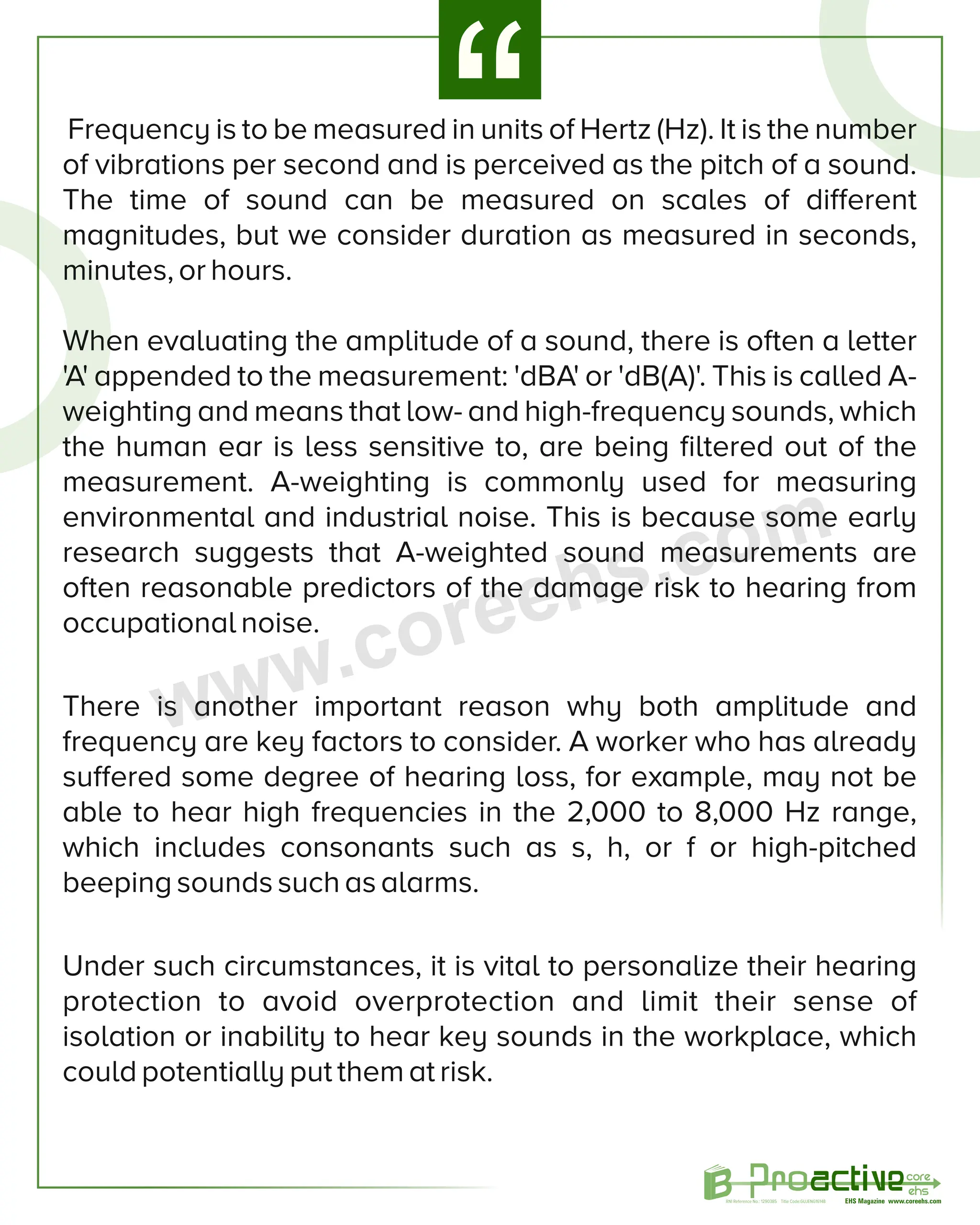 noise induced hearing loss - B: Proactive magazine.pdf