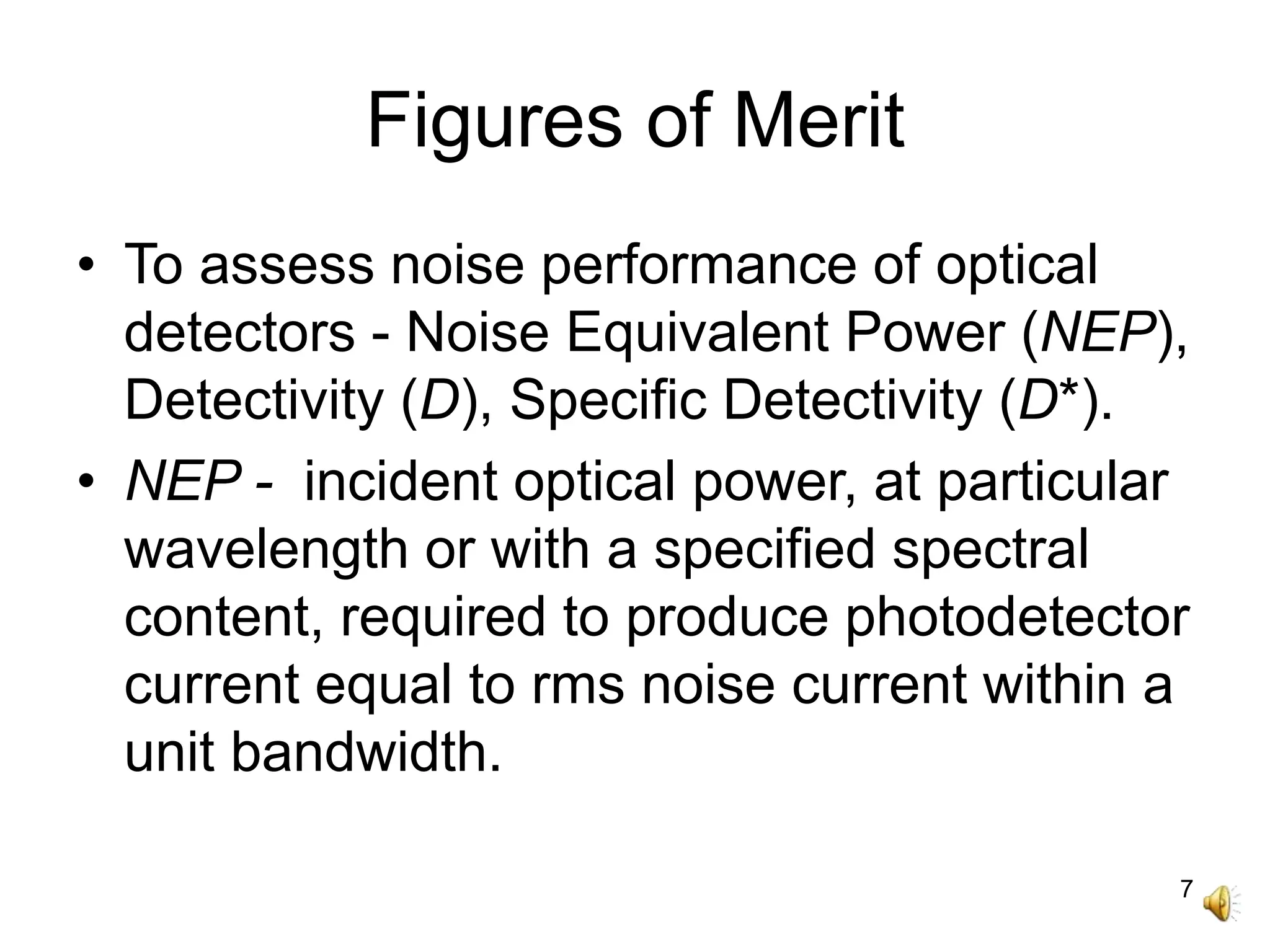 Noise in photodetectors | PPT