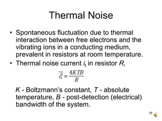 Noise in photodetectors | PPT