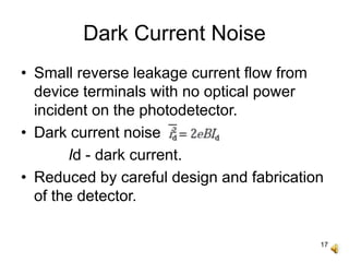 Noise in photodetectors | PPT