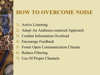 NOISE IN THE COMMUNICATION PROCESS.ppt