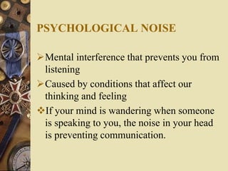 NOISE IN THE COMMUNICATION PROCESS.ppt