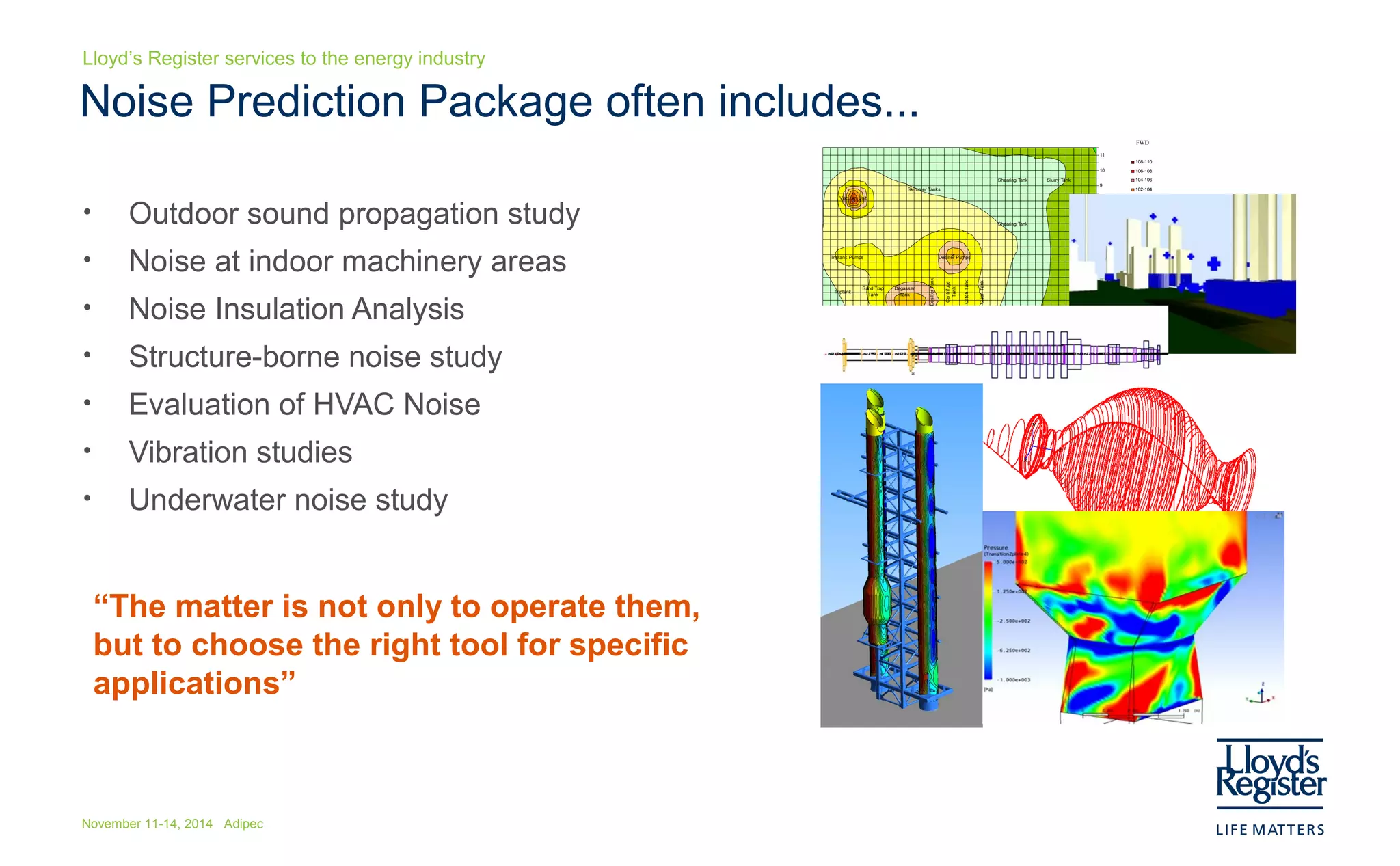 Study into noise management in offshore installations | PPT