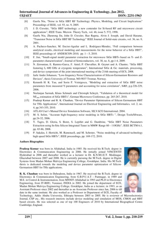 Noise modeling of SiGe HBT based on the characterization of extracted y and zparameters for HF ...