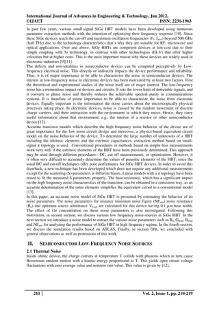 Noise modeling of SiGe HBT based on the characterization of extracted y and zparameters for HF ...